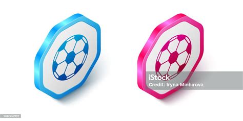 흰색 배경에 고립 된 등색 축구 축구 공 아이콘 스포츠 장비 육각 버튼 벡터 3차원 형태에 대한 스톡 벡터 아트 및 기타 이미지 3차원 형태 Championship