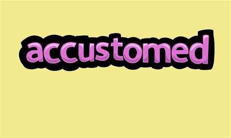 Accustomed Writing Vector Design On A Yellow Background 11594316 Vector