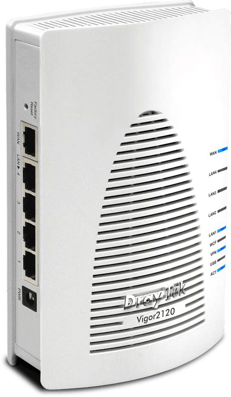 Specificaties Van Draytek Vigor 2120 Gigabit Vpn Firewall Router Tweakers