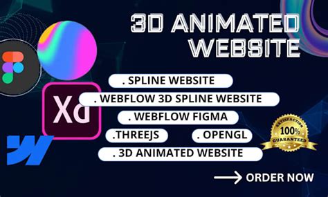 Do Interactive 3d Website 3d Webflow Animation 3d Spline Scrolling