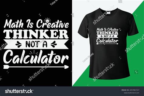 Math Creative Thinker Not Calculator Svg Stock Vector Royalty Free