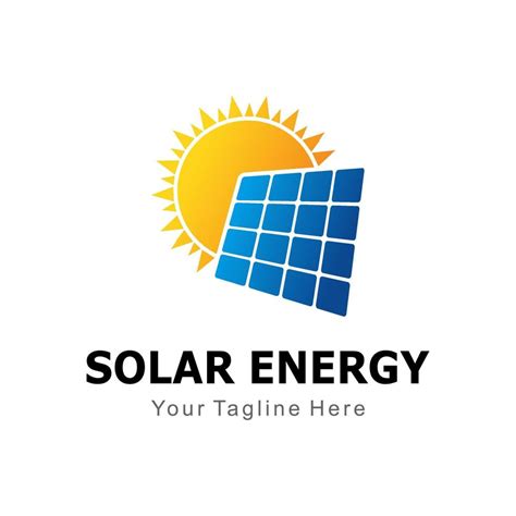 Logo Panneau Solaire 9514792 Art Vectoriel Chez Vecteezy