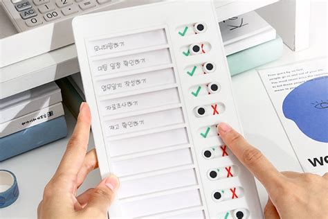 디자인문구 투두리스트 체크리스트 플래너아무것도 안적힌 체크판 오늘의집 쇼핑