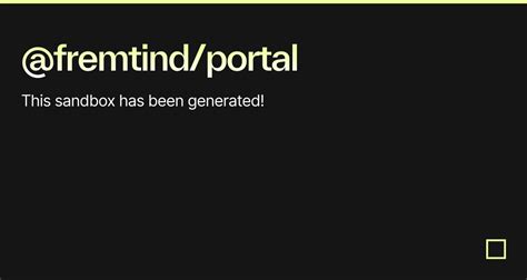 Fremtind Portal Codesandbox