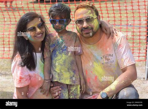 Melbourne Victoria Australia Th Feb People Celebrating Festivals Of Colours Holi A