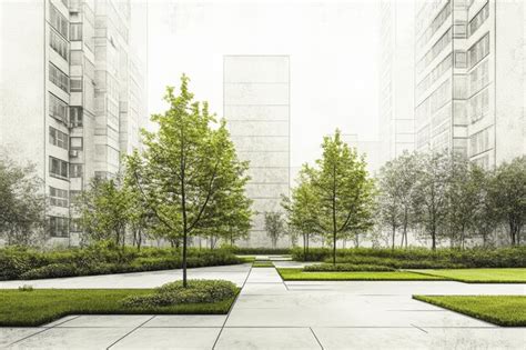 Conceptual Urban Design Integrating Modern Architecture With Green Spaces And Sustainable