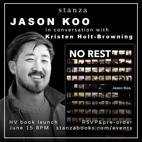 Jason Koo No Rest — Stanza Books
