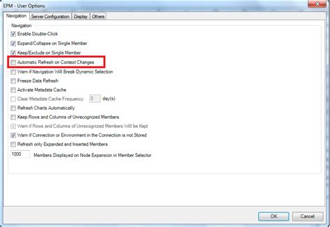 How To Setup User Options In Epm Add In Sap Community