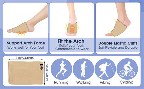 2 Pairs Metatarsal Compression Arch Support Sleeve Cushioned Gel Foot Sleeves Flat Feet Plantar
