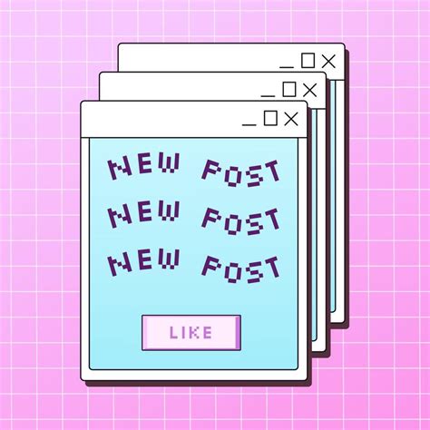 New Post Old Computer Aestethic Retro Computer Window With Message In Trendy Y2k Retro Style