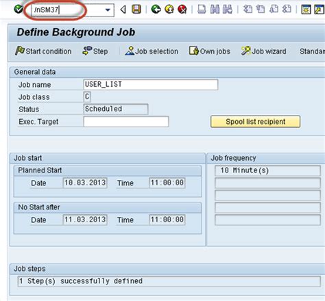 Sap Background Job Processing Sm36 Create Schedule Reschedule