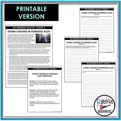 4th Grade Text Dependent Analysis Tda Text Evidence Writing Rockin
