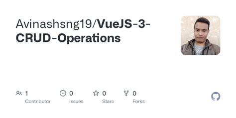 GitHub Avinashsng VueJS CRUD Operations