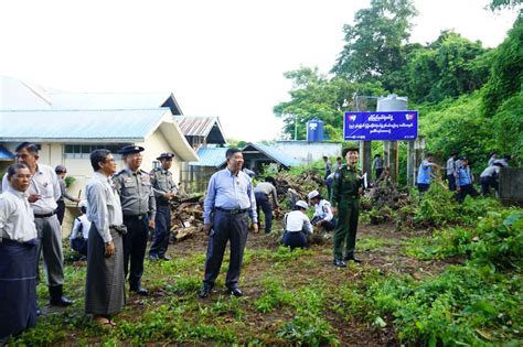 မွန်ပြည်နယ်ဝန်ကြီးချုပ် ၅၉ နှစ်မြောက် မြန်မာနိုင်ငံရဲတပ်ဖွဲ့နေ့ အထိမ်းအမှတ် စုပေါင်းသန့်ရှင