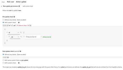 setup users table permissions hasura graphql tutorial