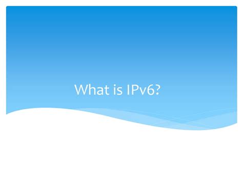 ipv6 the next next generation protocol pptx