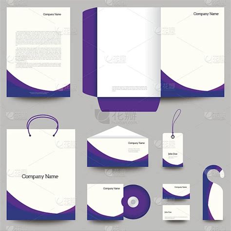 企业形象设计 文具 素材 花瓣网