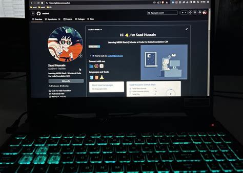 Saad Hussain On Linkedin Updated My Github Profile