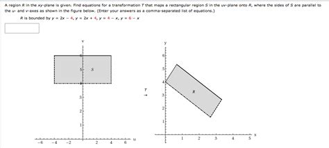 Solved A Region R In The Xy Plane Is Given Find Equations