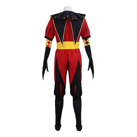 The Freak Circus Pierrot Cosplay Costume Jester Halloween Party Outfit