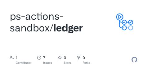 Github Ps Actions Sandbox Ledger