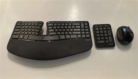 Microsoft Ergonomic Bluetooth Keyboard Numeric Pad And Mouse Computers And Tech Parts