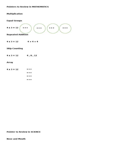 pointers to review in mathematics and science pdf
