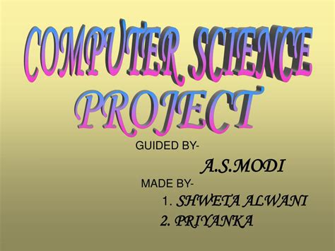 PPT COMPUTER SCIENCE PowerPoint Presentation Free Download ID 5773956