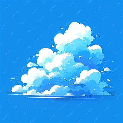 Premium Vector Dense Cloud Patterns Flowing Across The Sky