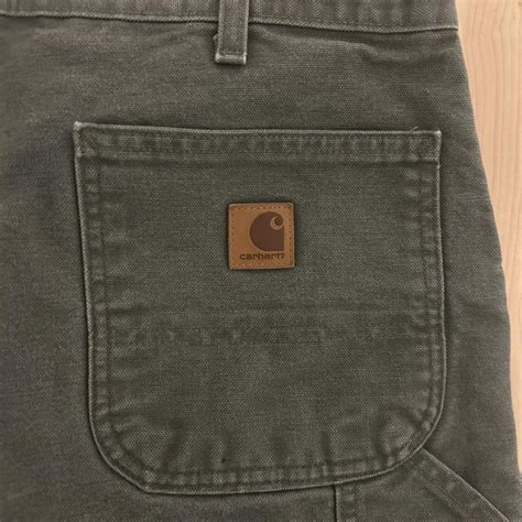 Carhartt Carpenter Pants Green These Vintage Depop
