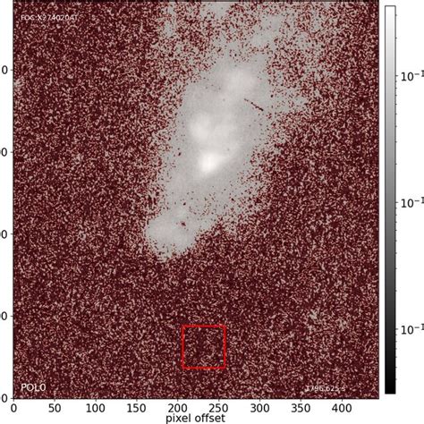 Image Of Ngc 1068 For The First Observation The Red Rectangle Delimits