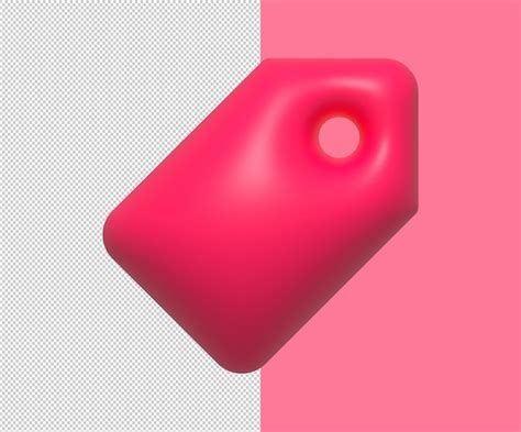 Premium Psd Psd 3d Rendering Of Tag Wishlist Icon