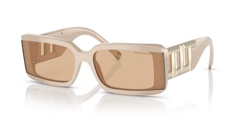 Tiffany And Co Tf4197 S 62 17 With Brown Lenses And Beige Frame Sunglass Hut®