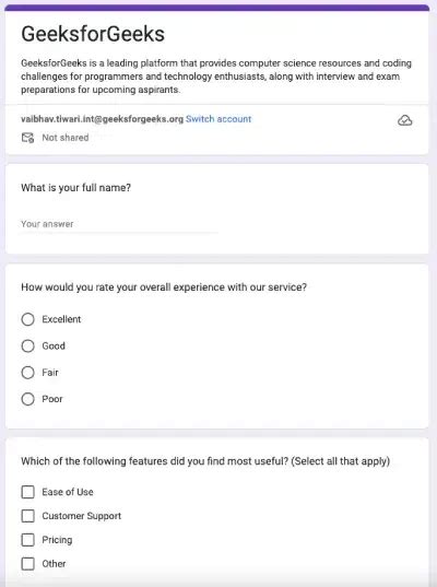 How To Make A Google Form Complete Guide GeeksforGeeks