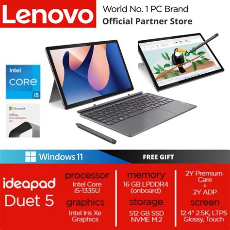 Jual Lenovo IdeaPad Duet IRU Core I U GB GB W OHS New Kab Tangerang