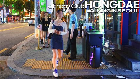 [4k Hdr] 홍대 클럽거리 🔥금요일🔥밤 홍대😎😎클럽 거리와 홍대🍺🍺포차거리 산책 Hongdae Club Street In