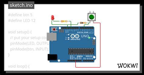 Button Wokwi Esp32 Stm32 Arduino Simulator