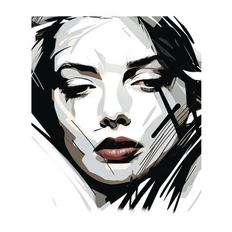 Premium Photo Modern Expressive Manga Style Portrait Of A Woman