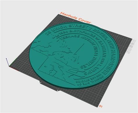 Tmnt Manhole Cover By Jack11 Download Free Stl Model