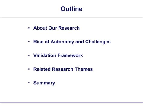 Validation Framework For Autonomous Aerial Vehicles Ppt