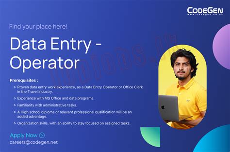data entry operator codegen 2023 ceylon vacancy