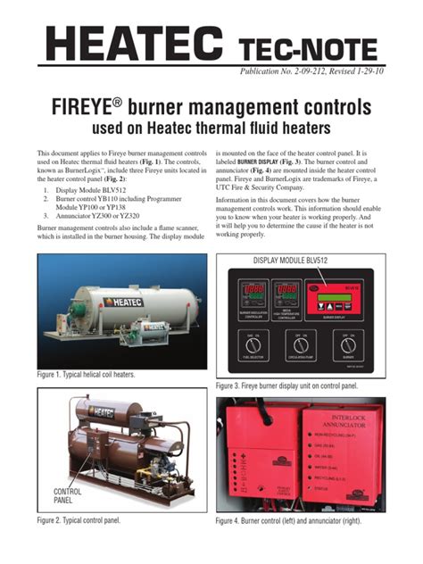 Fireye Yb110 Tec Note Pdf Switch Combustion
