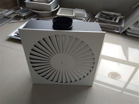 Vav System Square Radial Diffuser With Plenum Box