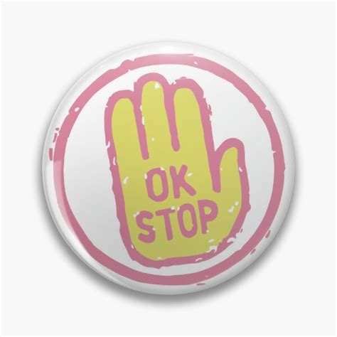 Ok Stop Pin For Sale By Sjhartsfield Redbubble