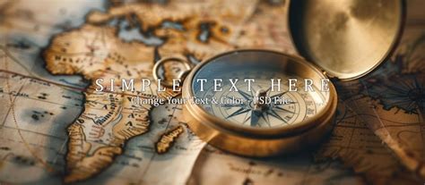 Premium Psd Compass And Map Navigating The World