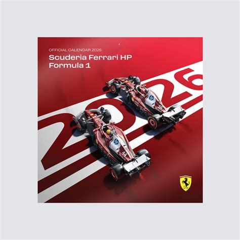 Ferrari Official 2026 Scuderia Ferrari Hp Wall Calendar Automobilist