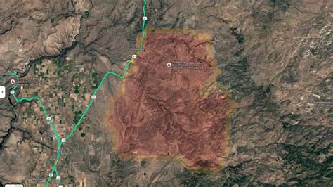 Cram Fire Map Oregon Wildfire Becomes Largest In Us In 2025 Could