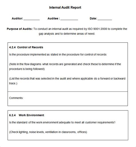 19 Internal Audit Report Templates Free Sample Example Format Download Free And Premium