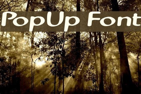 Popup Font Popup Font