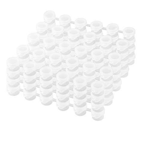 25 Strips Empty Paint Pots Strips Mini Clear Storage For Classrooms